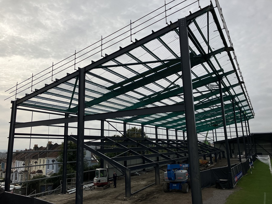 Structural Steel Erection of South Stand - Memorial Stadium - Bristol ...